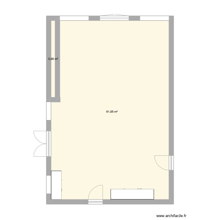 Refectoire - Plan dessiné par MaryMFR