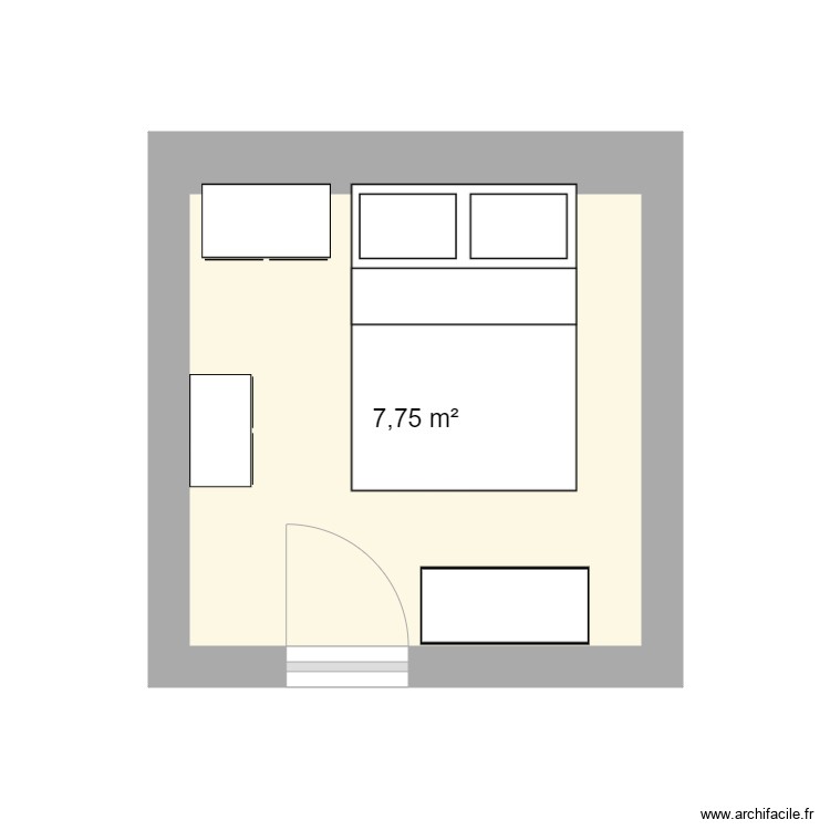 tif - Plan 1 pièce 8 m2 dessiné par southpark46