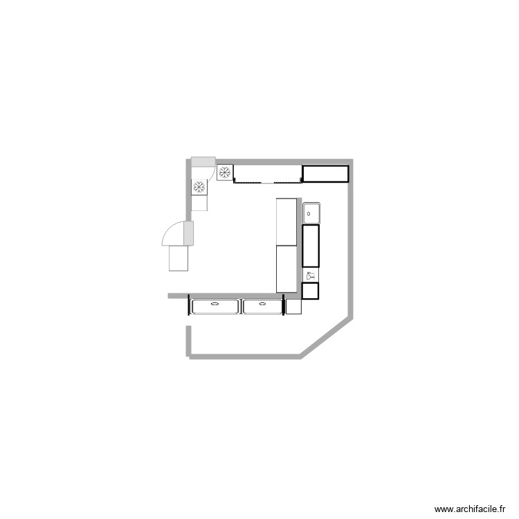 Plonge Office - Plan dessiné par delhat