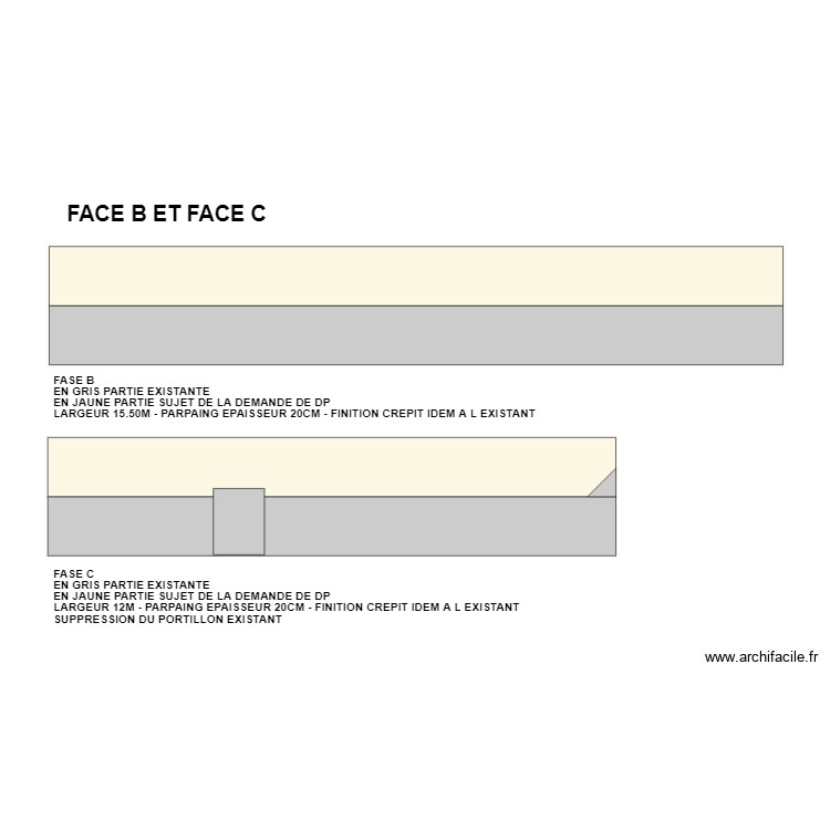 VU B - Plan dessiné par PC34400