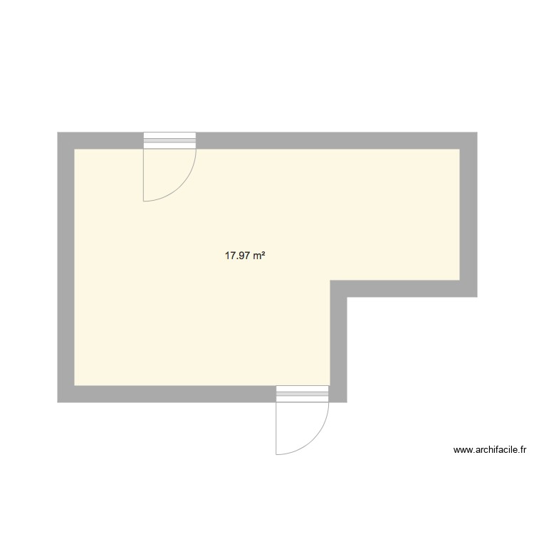 Salon étage - Plan dessiné par VICTOR 1234