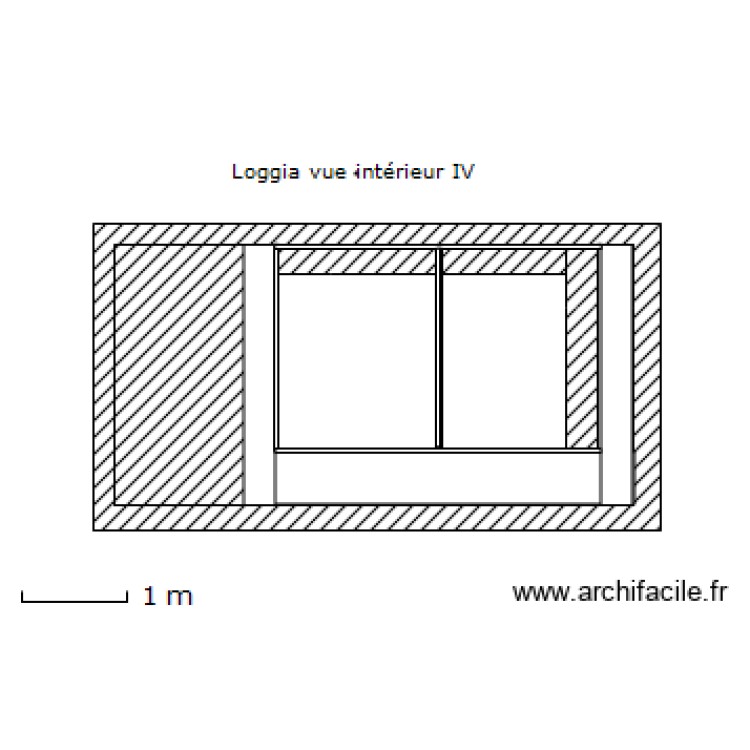 Logia vue intérieur IV - Plan dessiné par CyrilleB00
