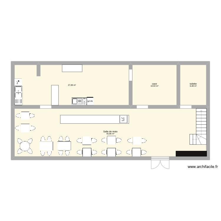 Plan – resto – Par melgxx ️ | ArchiFacile