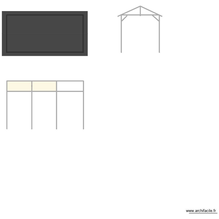 Cabane - Plan 1 pièce 133 m2 dessiné par nigolito