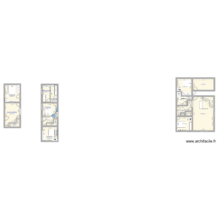 Maison - Plan 8 pièces 81 m2 dessiné par Marion44680