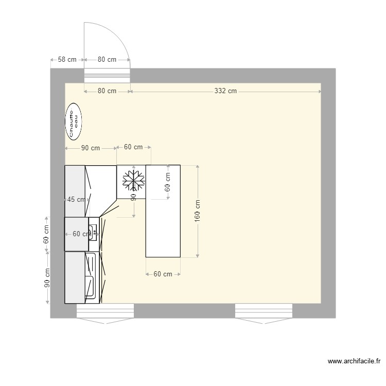 Appartement Sevigne Esc A 3e etage face - Plan dessiné par Eric petitpas
