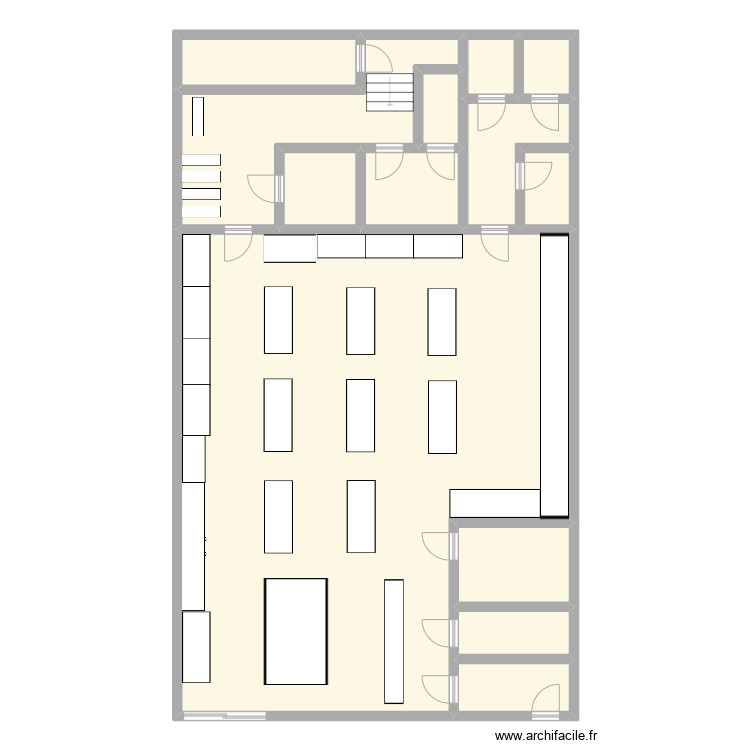 Magasin Bio - Plan 13 pièces 207 m2 dessiné par MLucasM