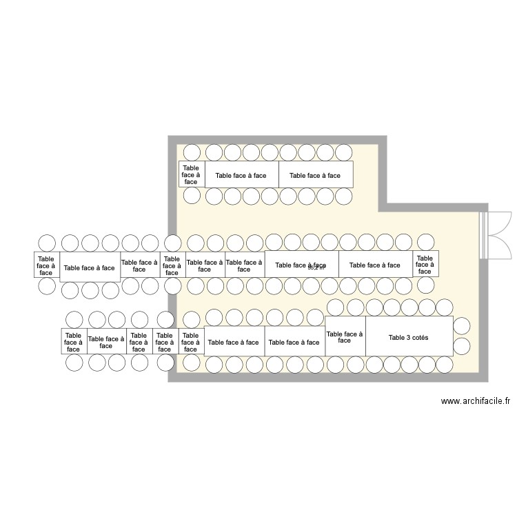 Plan de table - Plan dessiné par Nicoco71