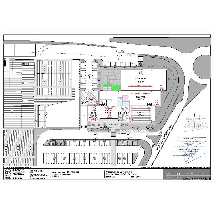 TARBES - Plan dessiné par ClemMillat