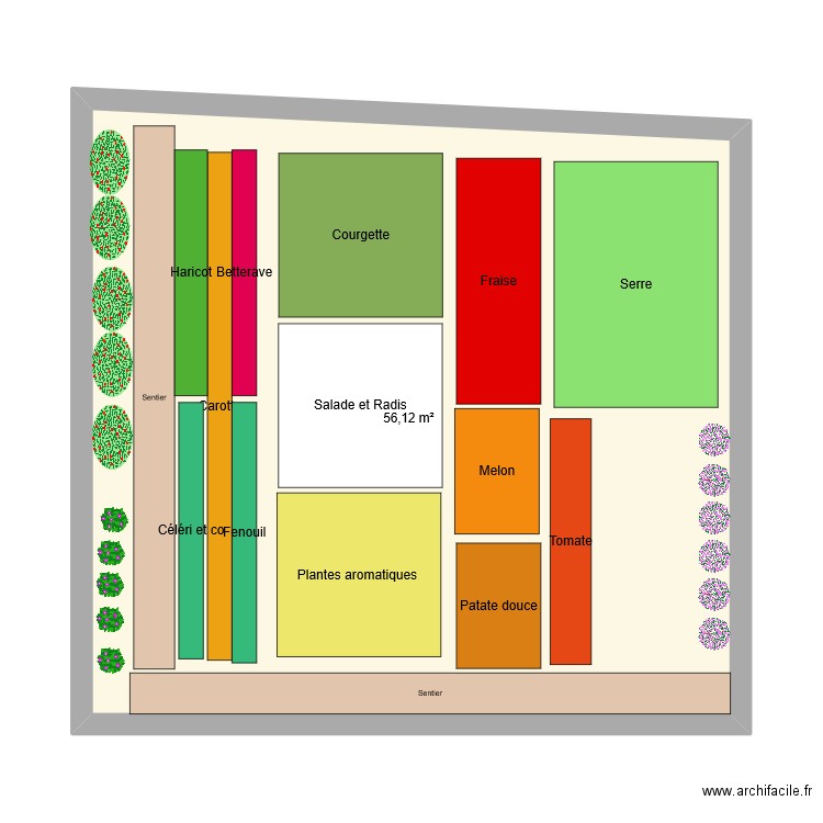 Potager - Plan dessiné par Aliiice231