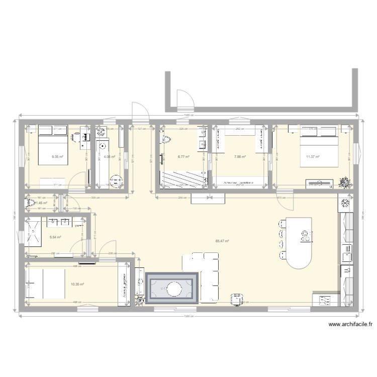 plan maison max n°1 - Plan dessiné par MBmuller