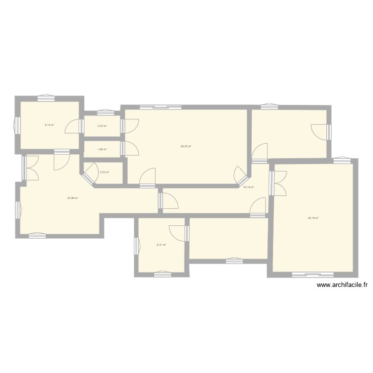 clinique - Plan 9 pièces 138 m2 dessiné par factor250
