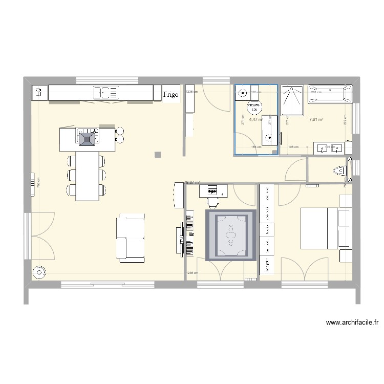 Plan – maison booa plan mobilier – Par célia14500 ️ | ArchiFacile