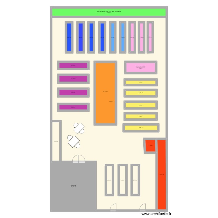 magasin - Plan dessiné par Nine1309