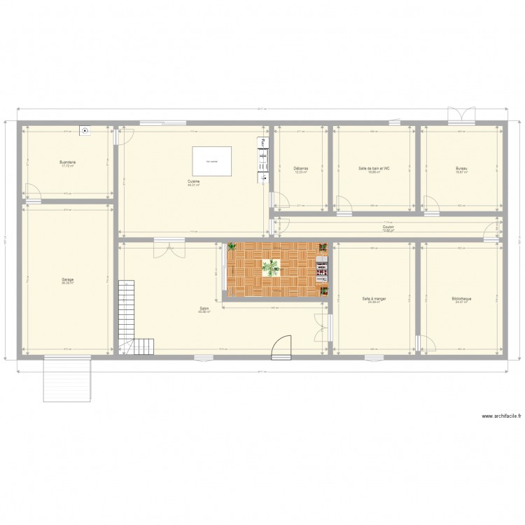 hub house - Plan dessiné par hublion
