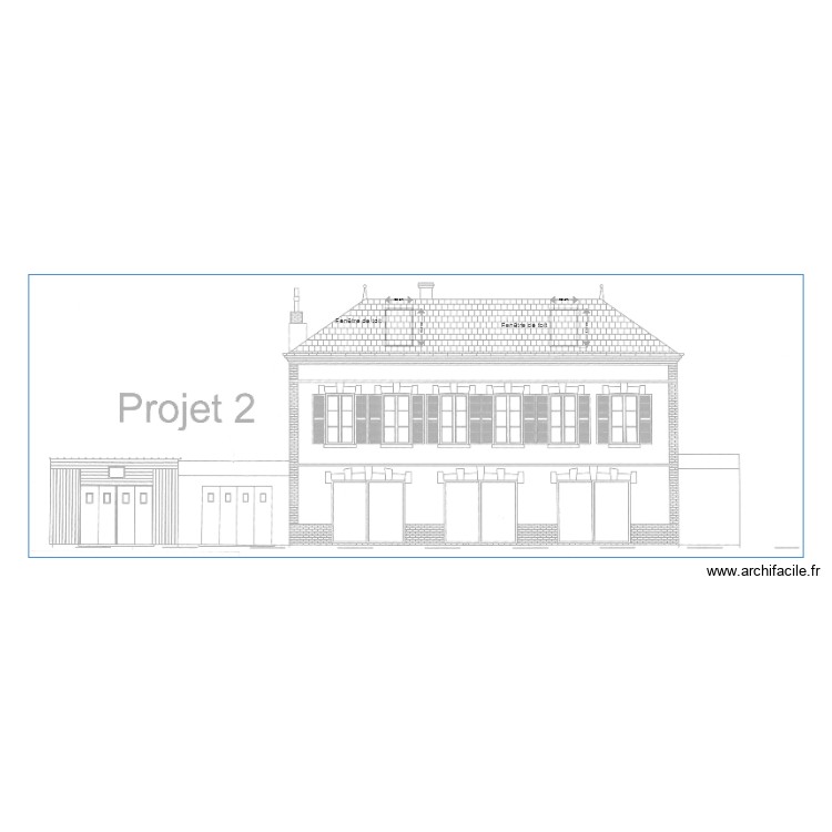 Facade - Plan dessiné par Ahoch76