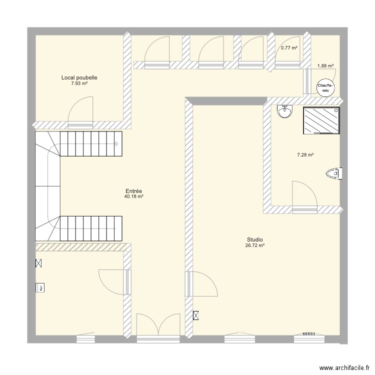 Rdc - Plan dessiné par Thibault86