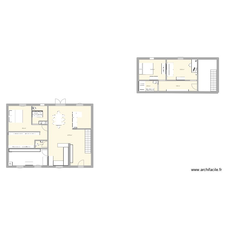 Eclan Nénon V2 - Plan 8 pièces 112 m2 dessiné par Maxime todaro