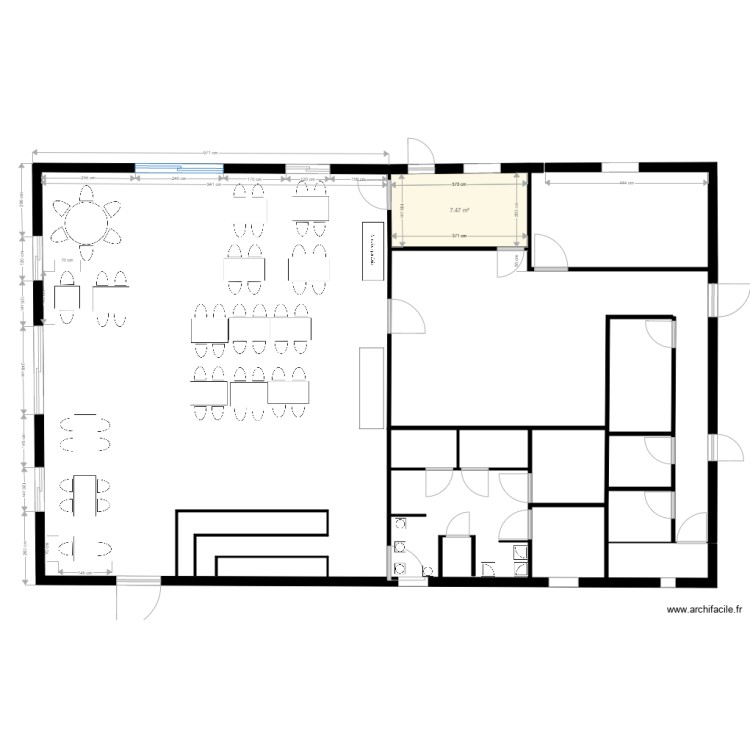 Plan – restaurant 3 – Par peche ️ | ArchiFacile