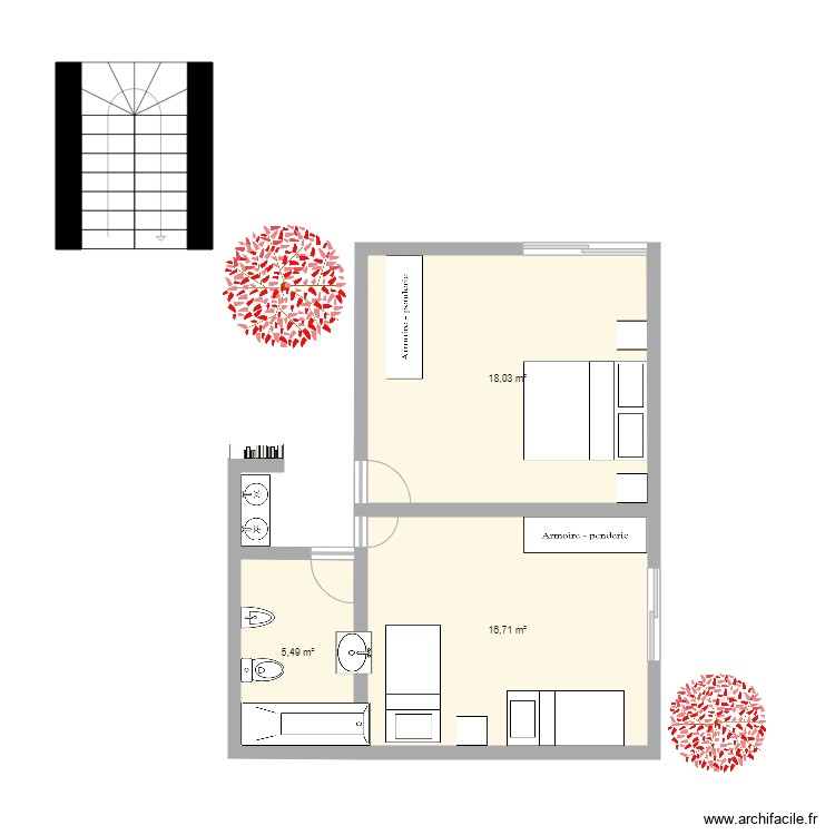 CASA HORIZONTAL - Plan dessiné par Pili Gonzalez