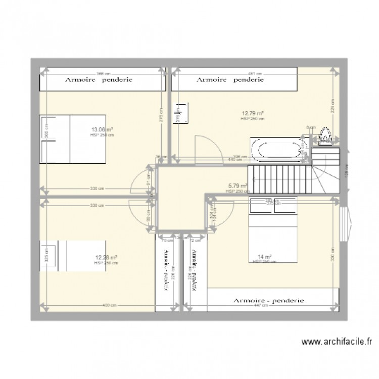 COMBLES - Plan dessiné par meliot gary