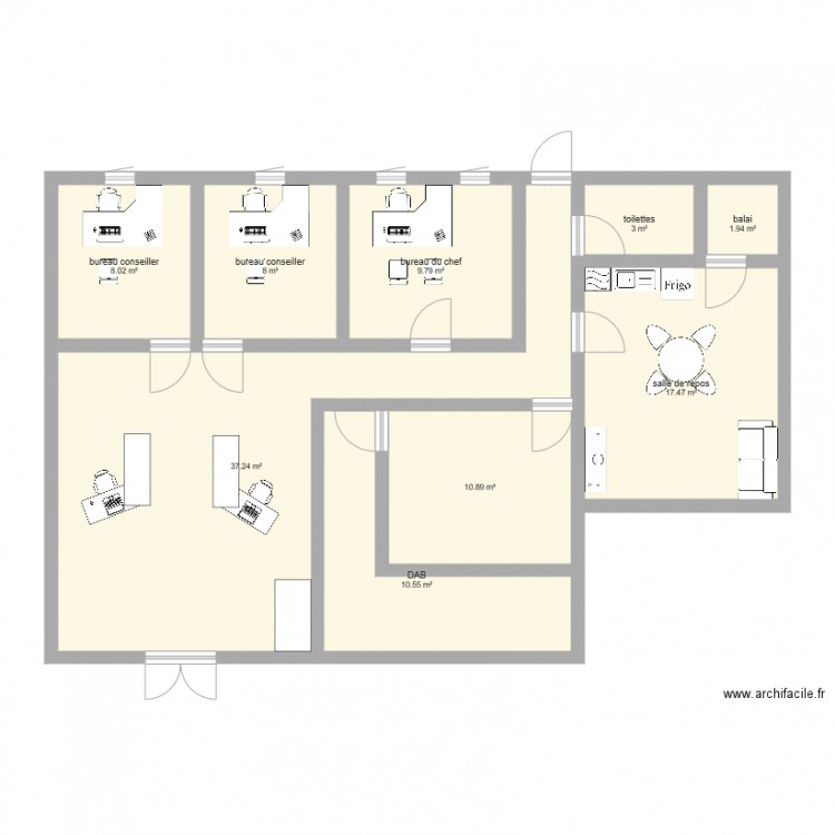 banque mission 1 - Plan dessiné par alienlintello