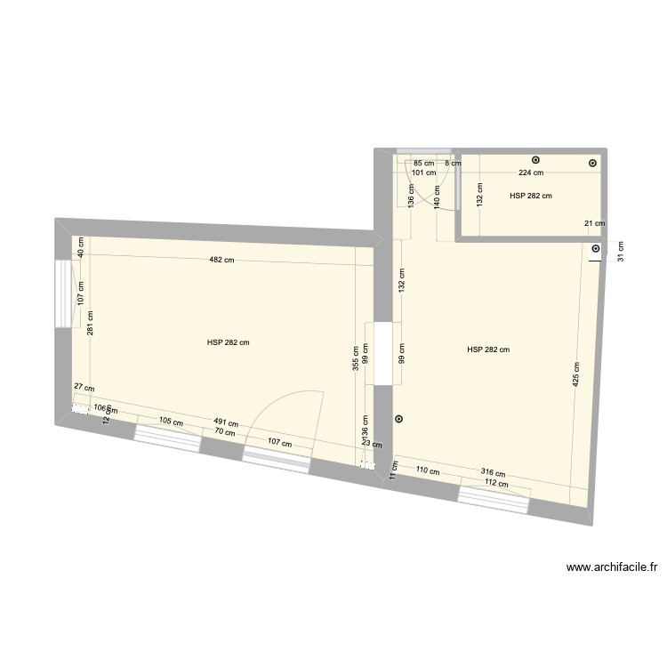 Cab - Plan 3 pièces 32 m2 dessiné par yoann92_m