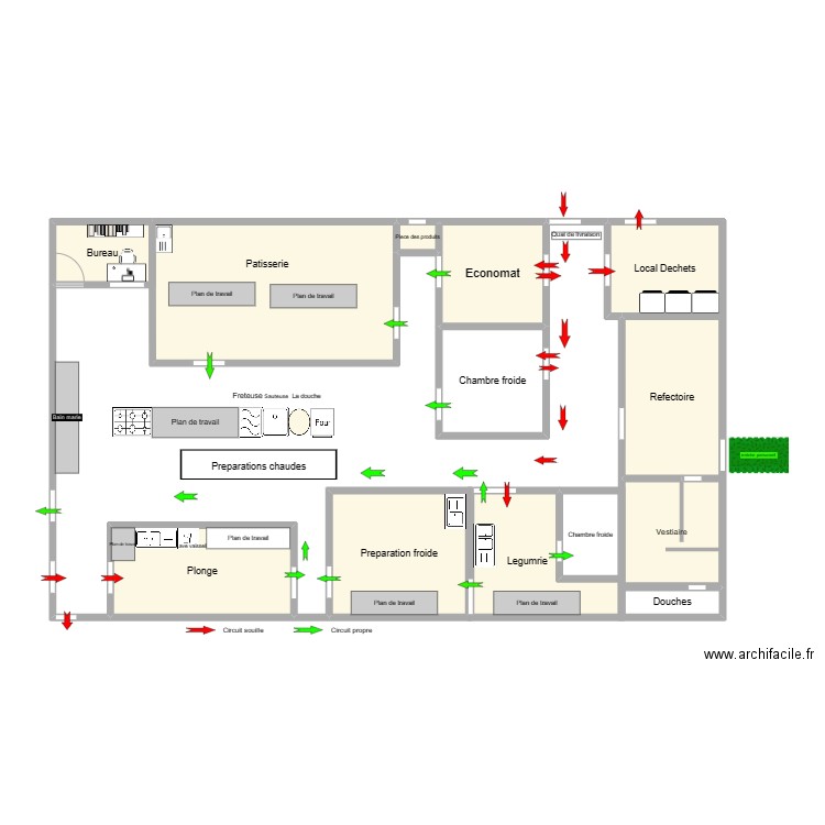 plan cuisine TFE final marche en avant - Plan dessiné par cuisine TFE