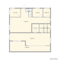 Studio 25m2 - Plan 5 pièces 24 m2 dessiné par leblanc2002