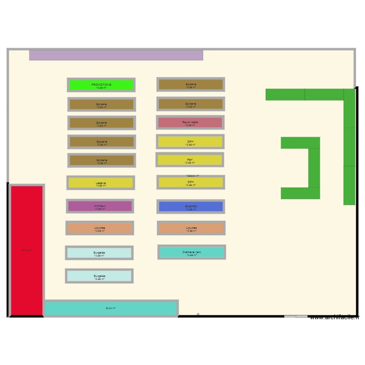 Plan – Plan intermarché RCCN – Par Samza ️ | ArchiFacile