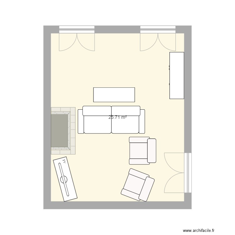 salon canapé 3 - Plan dessiné par Audelle 11