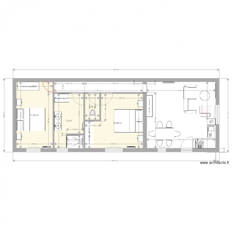 logement 12 - Plan dessiné par Utonio2