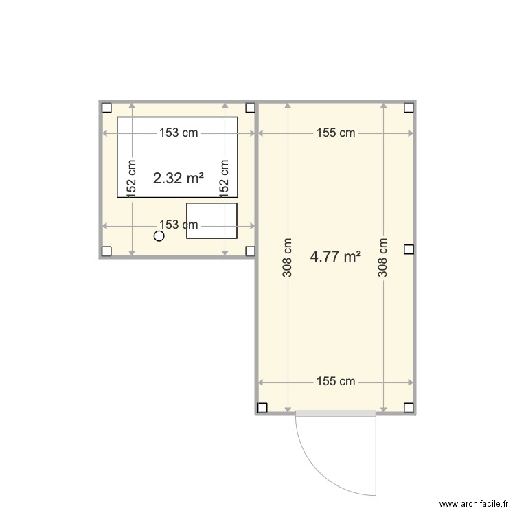 Local Technique - Plan dessiné par dominiquegirolt