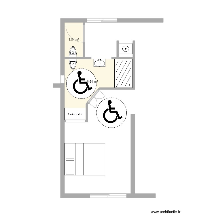 Plan – Aménagement PMR – Par DARTIGALONGUE ️ | ArchiFacile