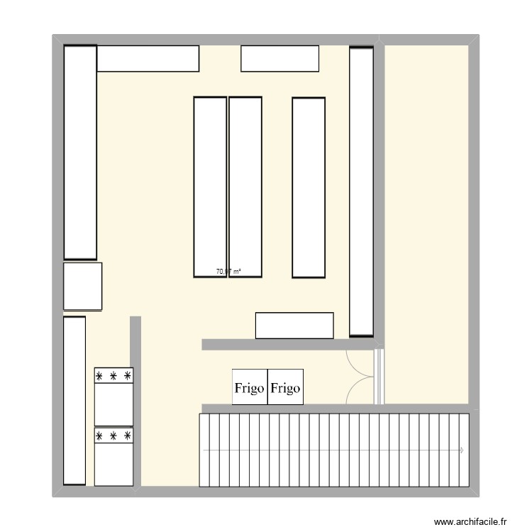plan sous-sol - Plan 1 pièce 88 m2 dessiné par fgjhfgyh