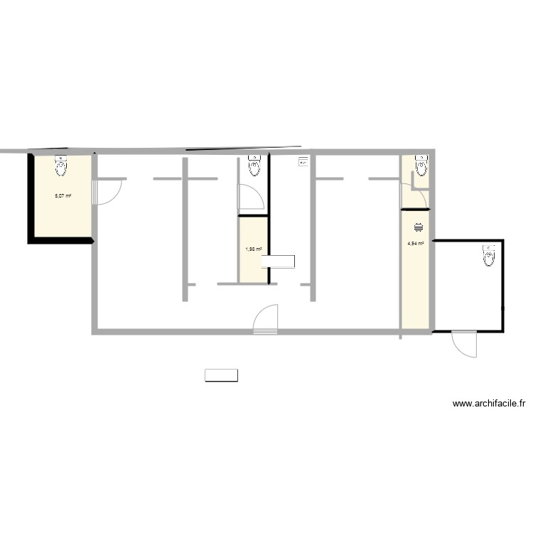 Plan – vestiaire – Par claude1965 ️ | ArchiFacile