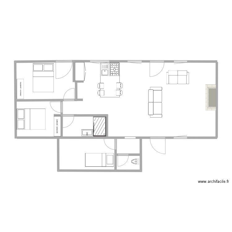 coex MAISON1 - Plan dessiné par sof85