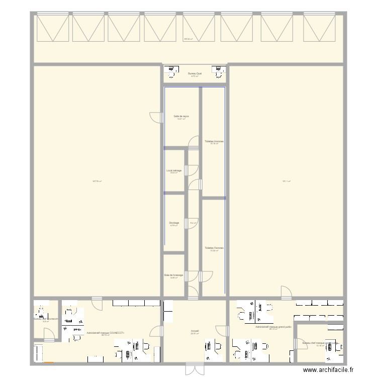 projet h - Plan dessiné par Gaark