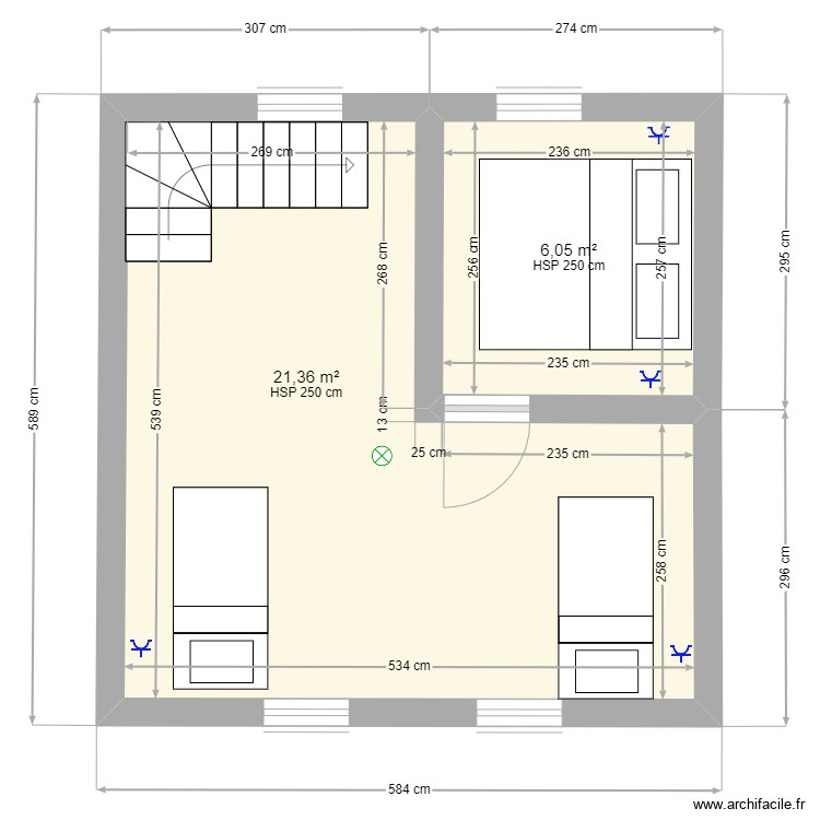 Plan – Plan Mezzanine – Par Antoine et Camille ️ | ArchiFacile