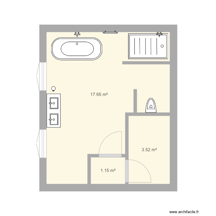 Plan – sdb – Par kehops23 ️ | ArchiFacile