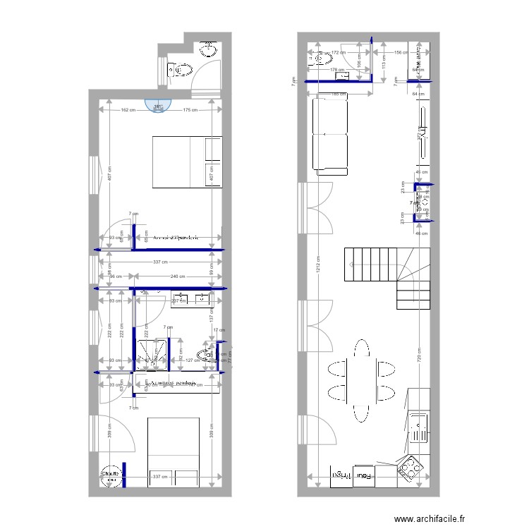 Plan F3 modifié F - Plan dessiné par LPSCI