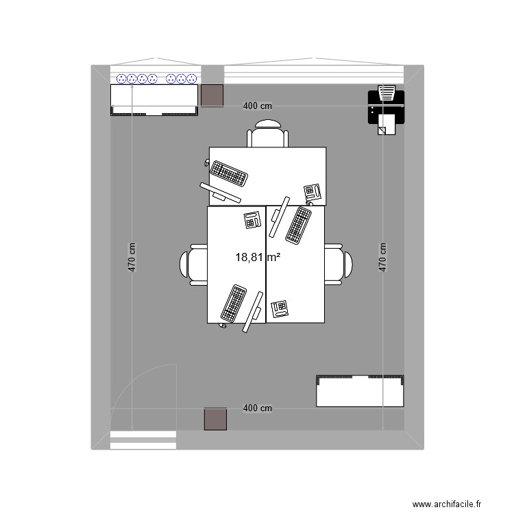 Bureau - Plan dessiné par Elo34170
