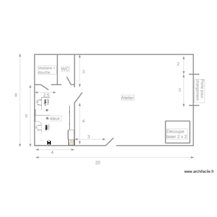 Plan – plan usine num 1 – Par DLP52 ️ | ArchiFacile