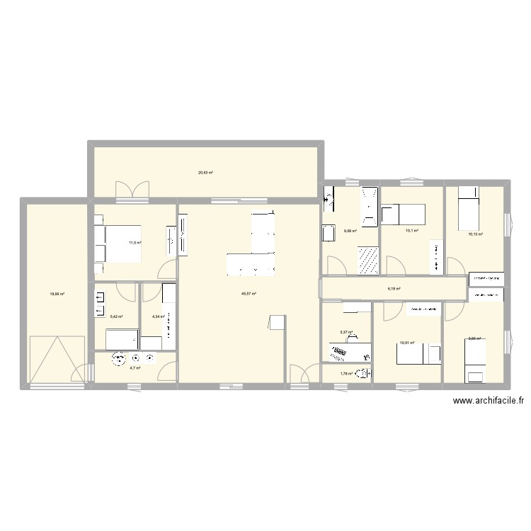 plan rectangle - Plan dessiné par lauram20
