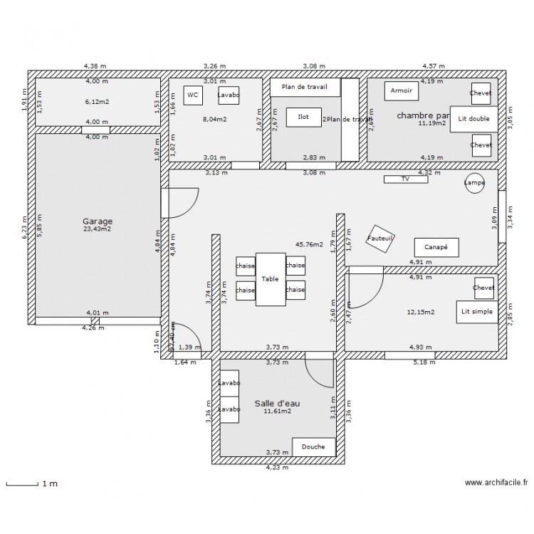 Plan – Maison simple – Par Anthony99 ️ | ArchiFacile