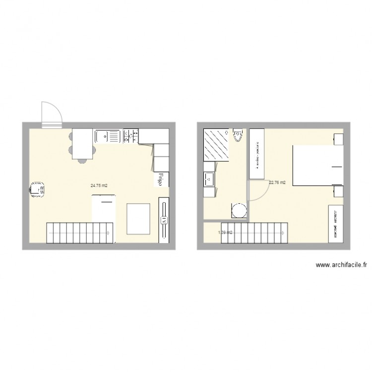 Remise - Plan dessiné par Carocome