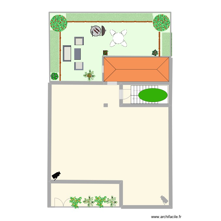 Terasse V1.0 - Plan 5 pièces 142 m2 dessiné par dka1