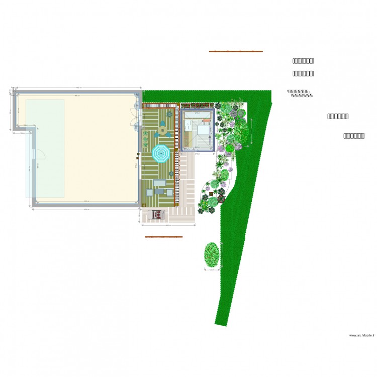 terrasse - Plan dessiné par scarlette