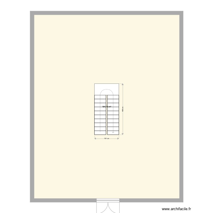 Hôtel RDC - Plan 1 pièce 164 m2 dessiné par Vincent_tsqt
