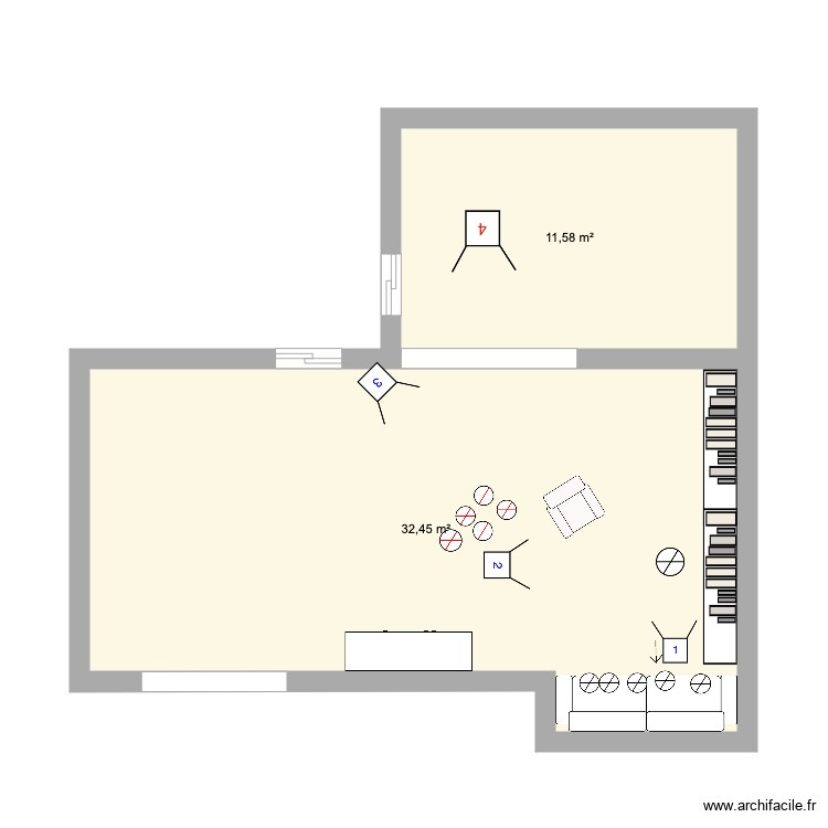 Plan – Plan au sol Décor séquence 1 – Par Hortense_B ️ | ArchiFacile